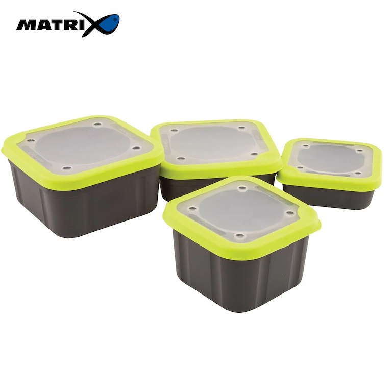 Matrix Perforirana Kutija za mamce Solid Top Bait Boxes Grey/Lime