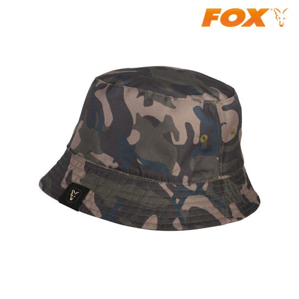 Fox Kapa Reversible Bucket Hat – Camo/Khaki