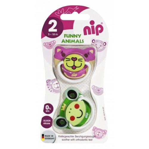 NIP varalica Fanny animals, silikon 5-18m, 2kom šifra:4100099