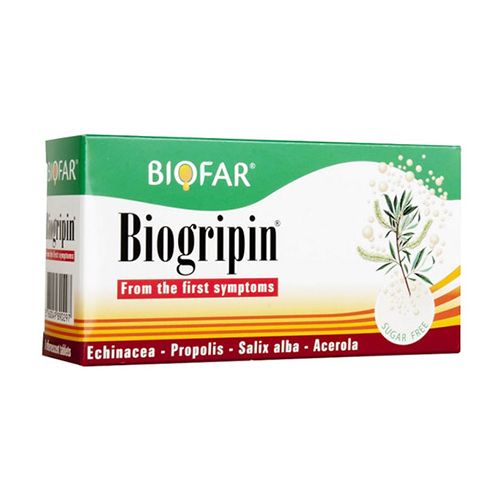 BIOFAR BIOGRIPIN ŠUMEĆE TABLETE