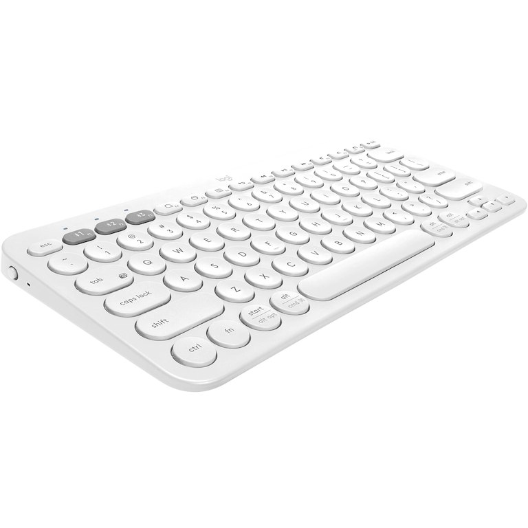 Logitech K380 Multi-Device Bluetooth Keyboard, Off-White