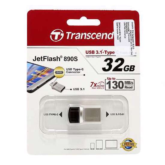 Transcend OTG flash memorija 32GB USB-Type C srebrna