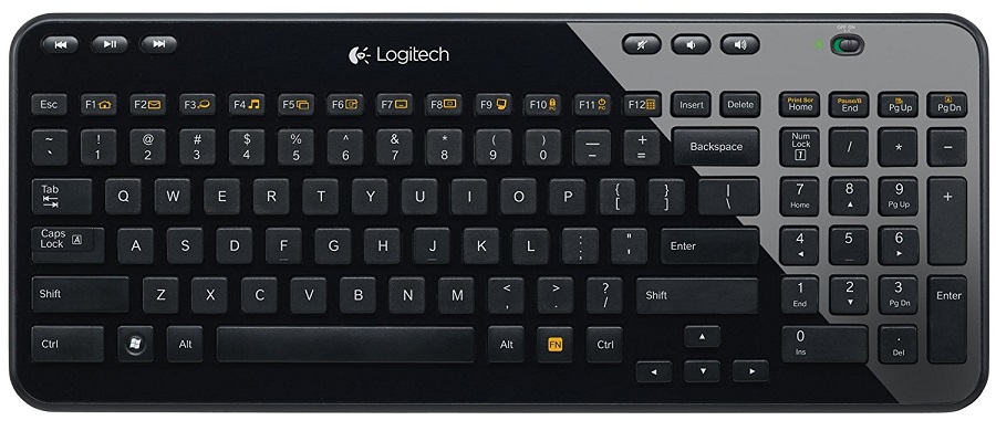 Logitech K360 Wireless Keyboard, Black US