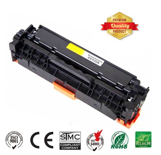 Toner PrinterMayin CC532A 304A CE412A Yellow za HP CP2025 CM2320 MFP/Canon LBP 7660CDN color laser 2800str