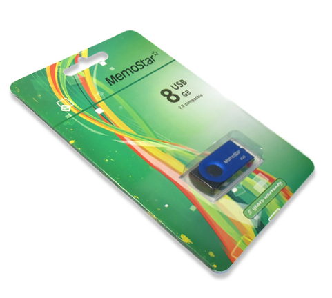 USB Flash memorija MemoStar 8GB ROTA plava