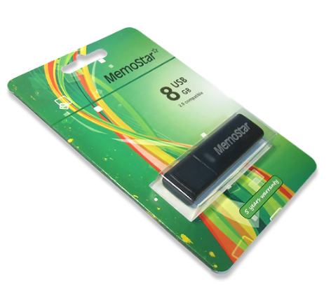 USB Flash memorija MemoStar 8GB CUBOID crna