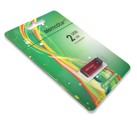 USB Flash memorija MemoStar 2GB TRIANGLE crvena