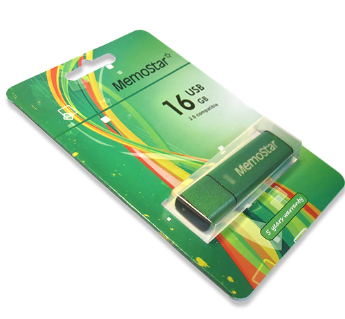 USB Flash memorija MemoStar 16GB CUBOID zelena