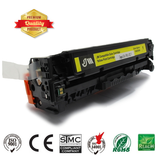 Toner Comicell CB542A-CF212A Yellow HP CP1215-CP1515-M251-M276-Canon CRG-716Y-CRG-731Y color laser