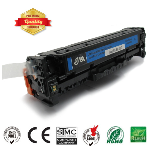 Toner Comicell CB541A-CF211A Cyan HP CP1215-CP1515-M251-M276-Canon CRG-716C-CRG-731C color laser