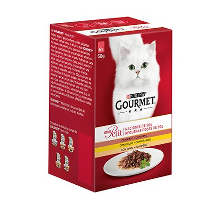 Gourmet Mon Petit Cat, vise ukusa, 6x50g
