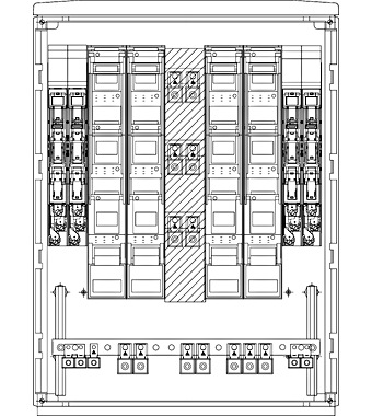 Samost.distrib.orman za priključ.6NH00+3NH2/3 rast. na 185mm
Samostojeći distributivni poliester orman za razvod kablova sive boje boje za standardno S4 X0 ili S5 X1 postolje, opremljen sa kombin...