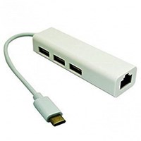ADAPTER USB C 3.1 - 3xUSB2.0 + RJ45