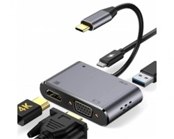 ADAPTER USB C 3.1 - HDMI/VGA/USB/TIP C