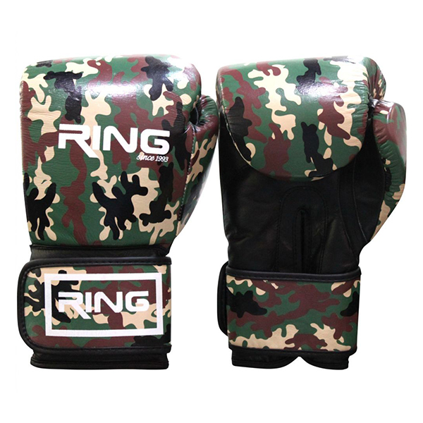 Rukavice za boks kožne RING RS 3311-10 army