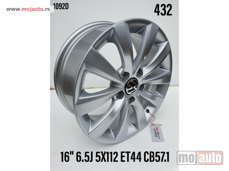 16 Alufelne vw 6,5jota/et44/cb 57,1.