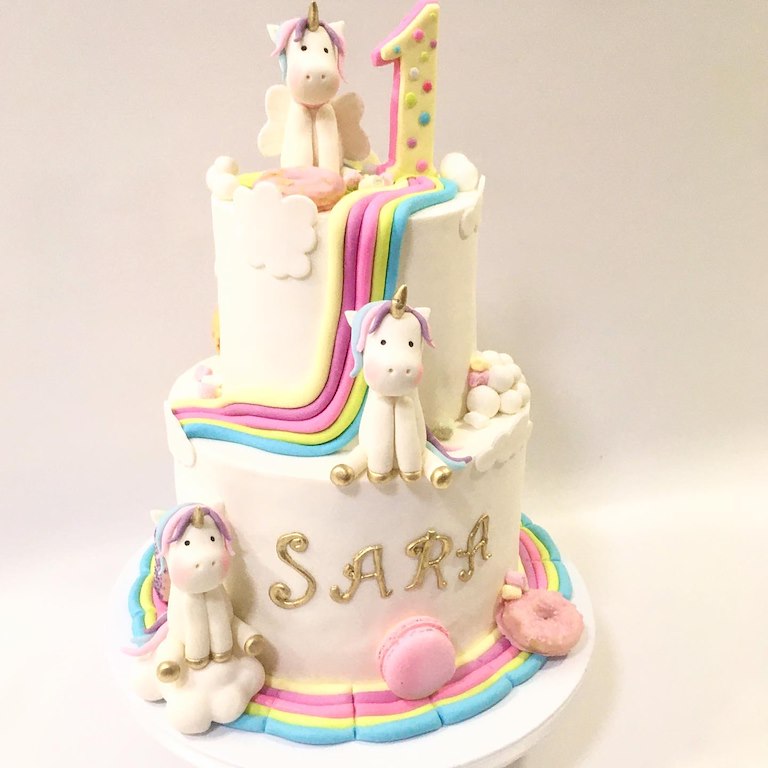 Prodavnica poklona - Torta sa jednorogom za prvi rođendan za devojčice