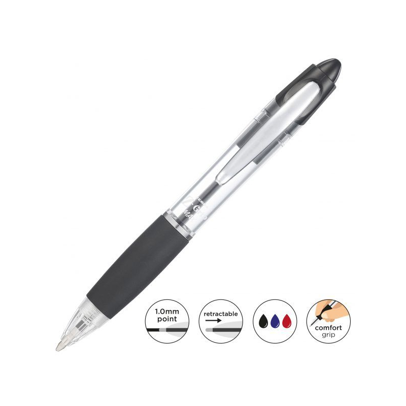 Hemijska olovka Zebra Z-Grip MAX 1,0 Black/Black 22410/ 4901681241811
