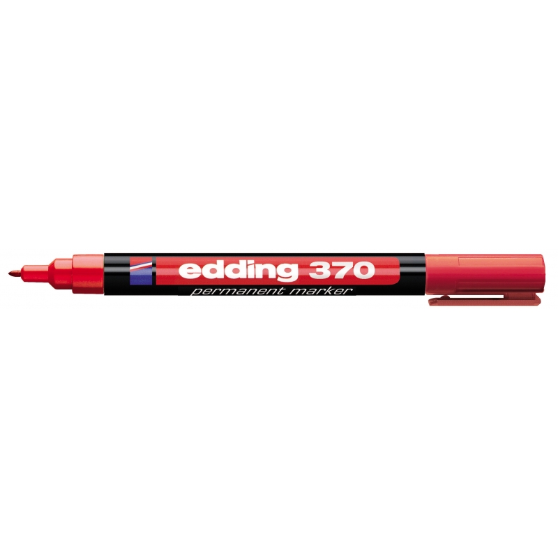 Marker permanent 370 1mm, tanji zaobljeni Edding crvena