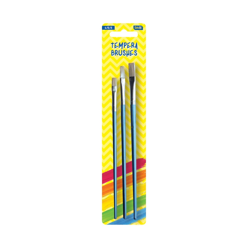 ČETKICE ZA TEMPERE 577, DEBLJINA 6 PK3 - EDUCA BLISTER