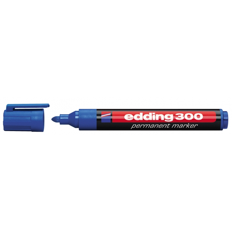 Marker permanent 300 1,5-3mm, zaobljeni Edding plava
