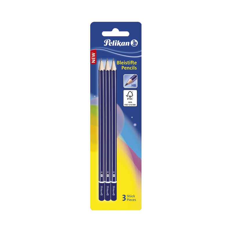 Olovka grafitna HB pk3 Pelikan 978841 blister