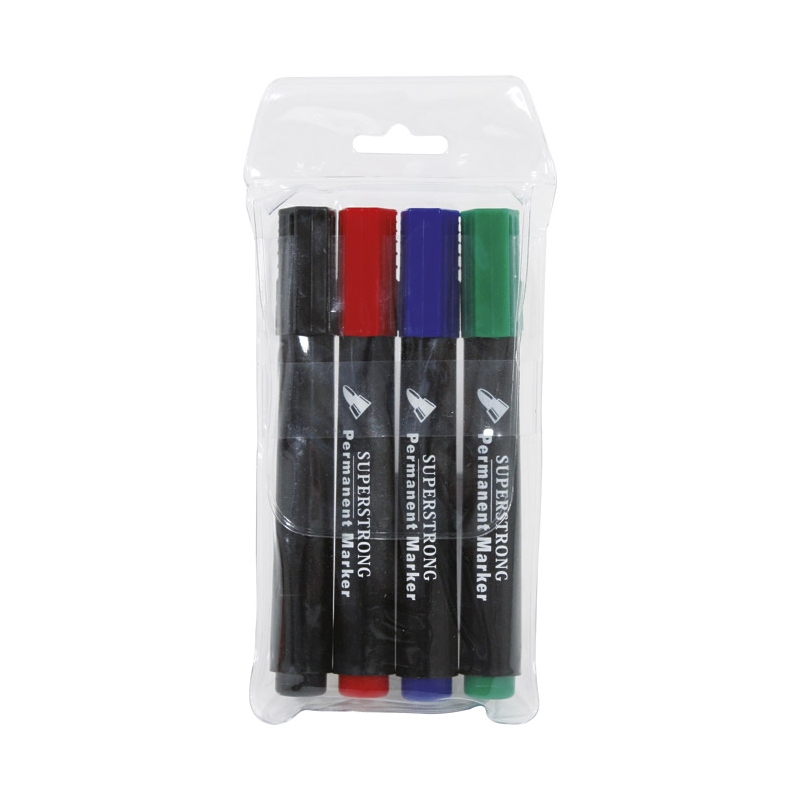 MARKER PERMANENTNI 1,5-3MM OKRUGLI VRH PK4 FOROFFICE 104297 BLISTER