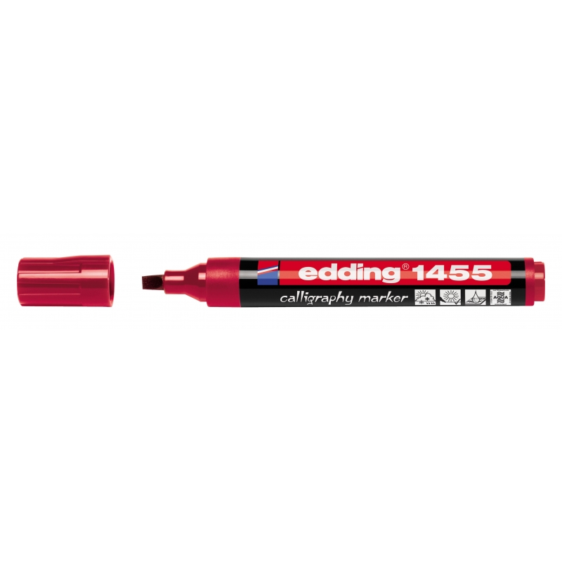 Permanent kaligrafski marker E-1455 1-5mm Edding crvena