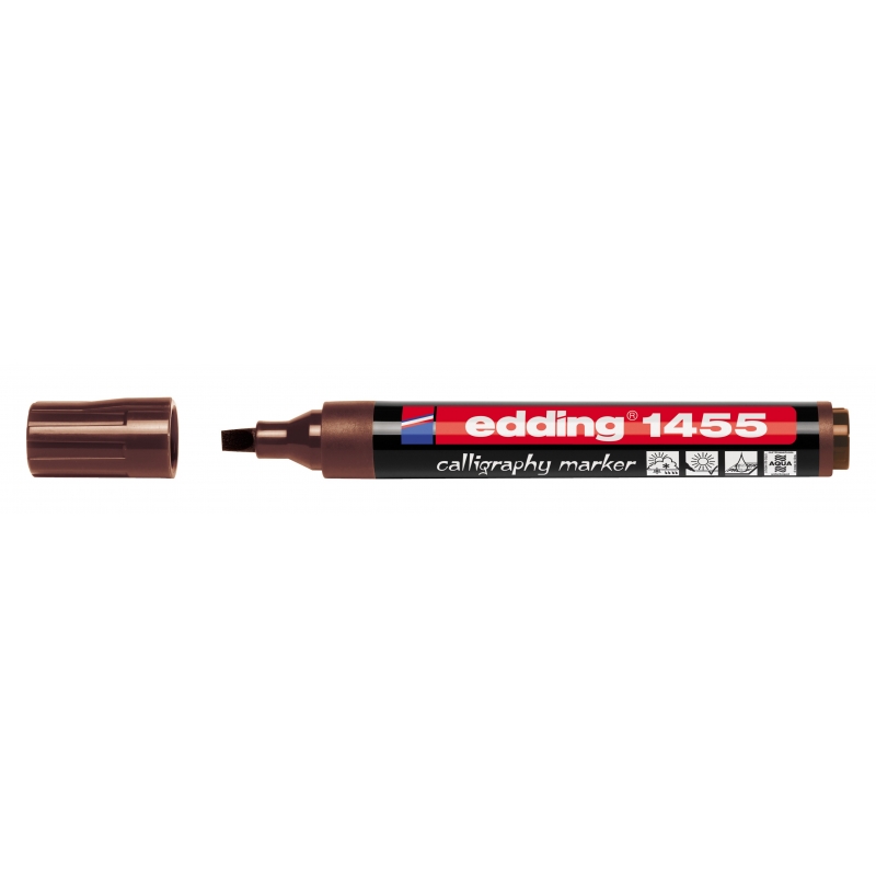 Permanent kaligrafski marker E-1455 1-5mm Edding braon