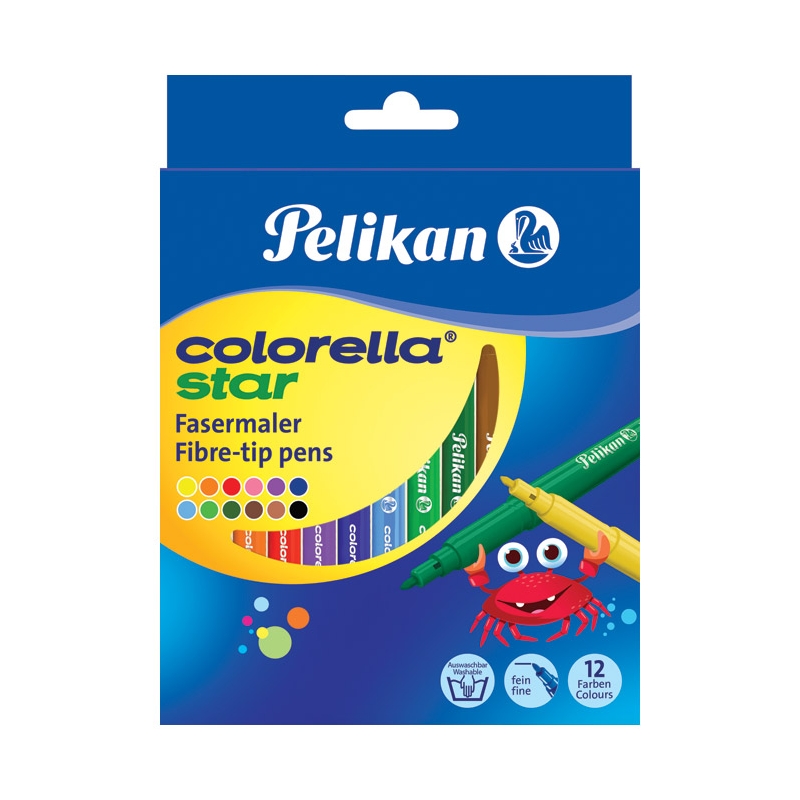 Flomaster školski 12boja karton Colorella star C302 Pelikan 814508 blister