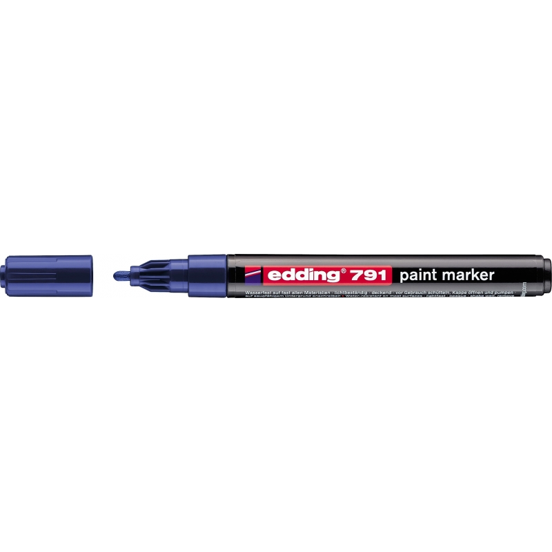 Paint marker E-791 1-2mm Edding plava