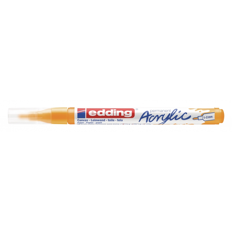 Akrilni marker E-5300 fine 1-2mm obli vrh Edding jarko žuta