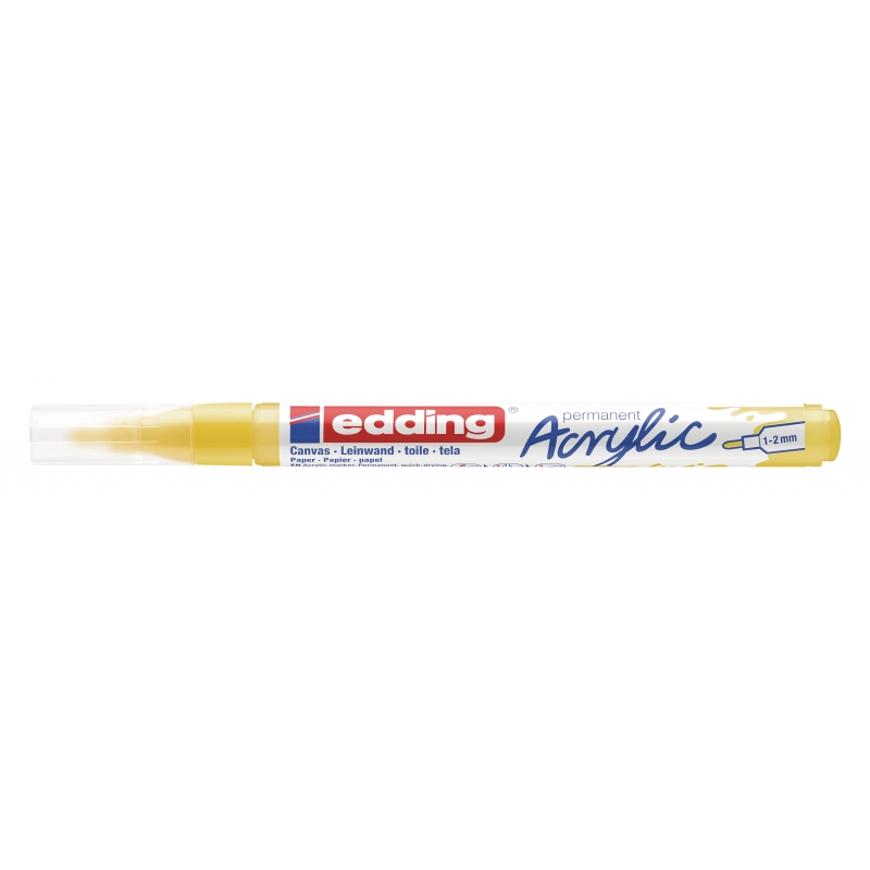 Akrilni marker E-5300 fine 1-2mm obli vrh Edding žuta