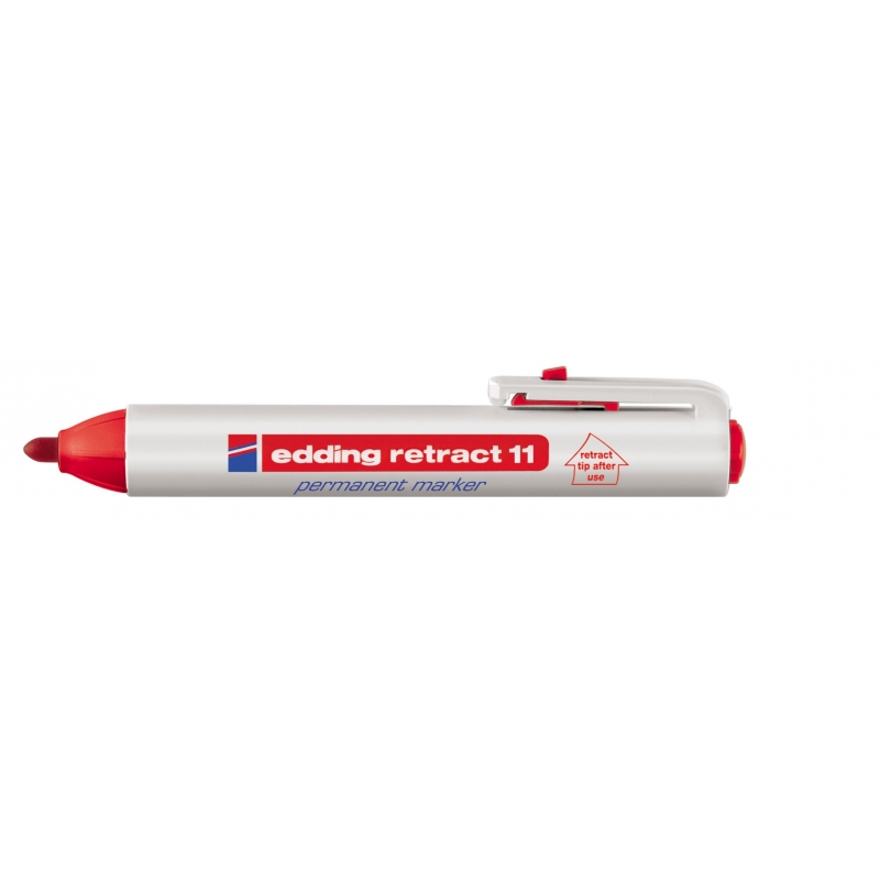 Permanent marker E-11 Retract 1,5-3mm Edding crvena