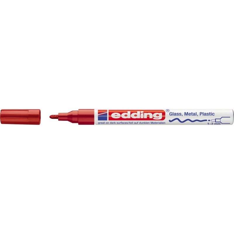 Paint marker E-751 1-2mm Edding crvena