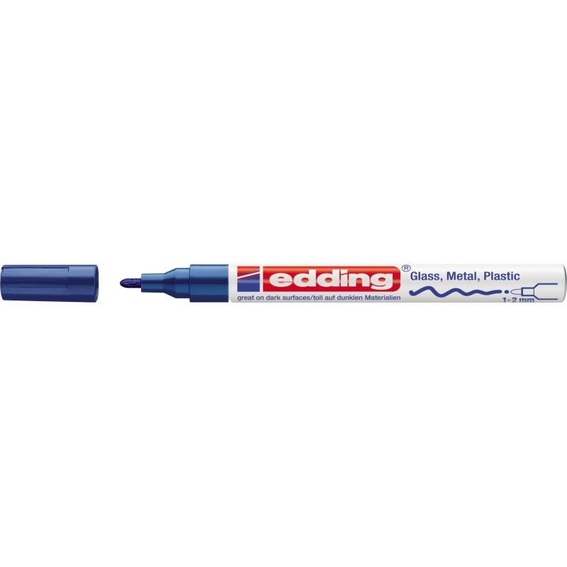 Paint marker E-751 1-2mm Edding plava