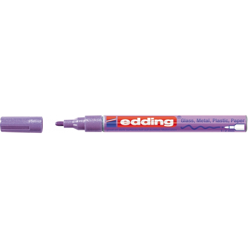Paint marker E-751 1-2mm, metallic Edding ljubičasta