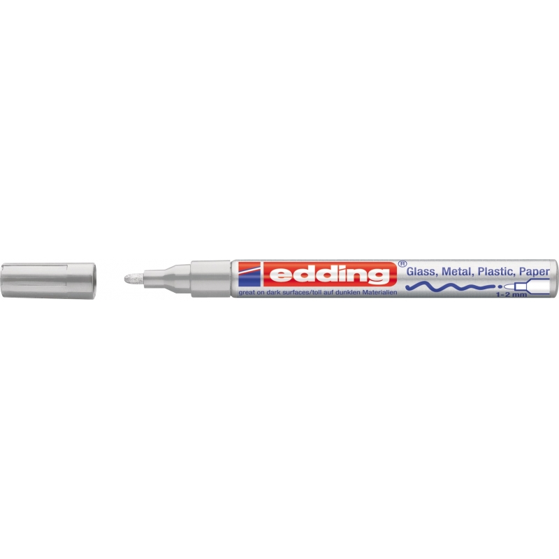 Paint marker E-751 1-2mm Edding srebrna