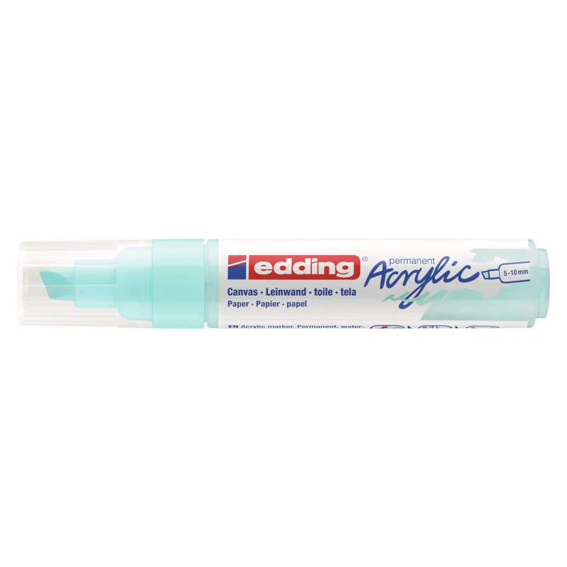 Akrilni marker E-5000 broad 5-10mm kosi vrh Edding svetlo plava
