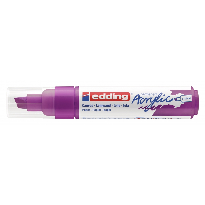 Akrilni marker E-5000 broad 5-10mm kosi vrh Edding borovnica