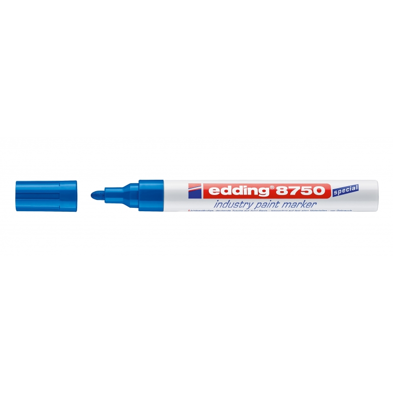 Industrijski paint marker E-8750 2-4mm Edding plava