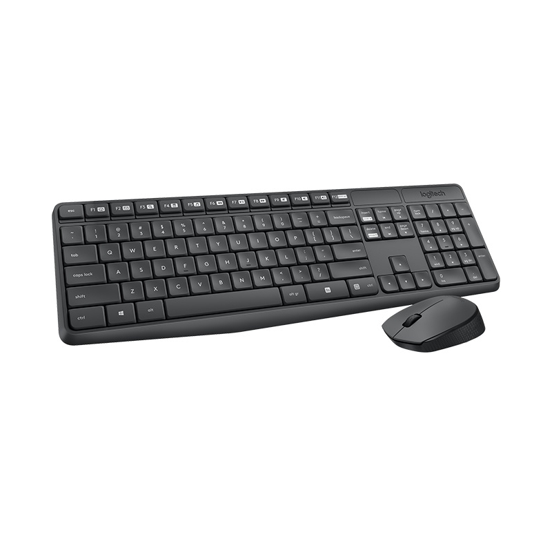 KOMPLET TASTATURA + MIŠ LOGITECH MK235 WIRELESS DESKTOP USB GRAY YU