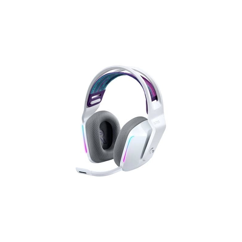 Logitech G733 Lightspeed Wireless RGB Gaming Headset, White