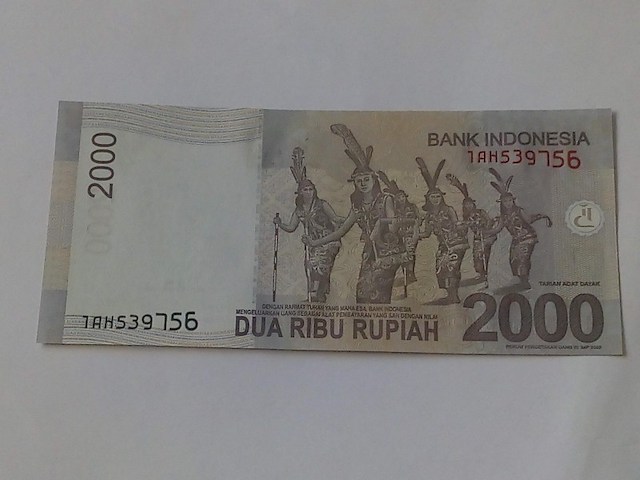 2000 Rupiah 2009.g - Indonezija - ODLIČNA -