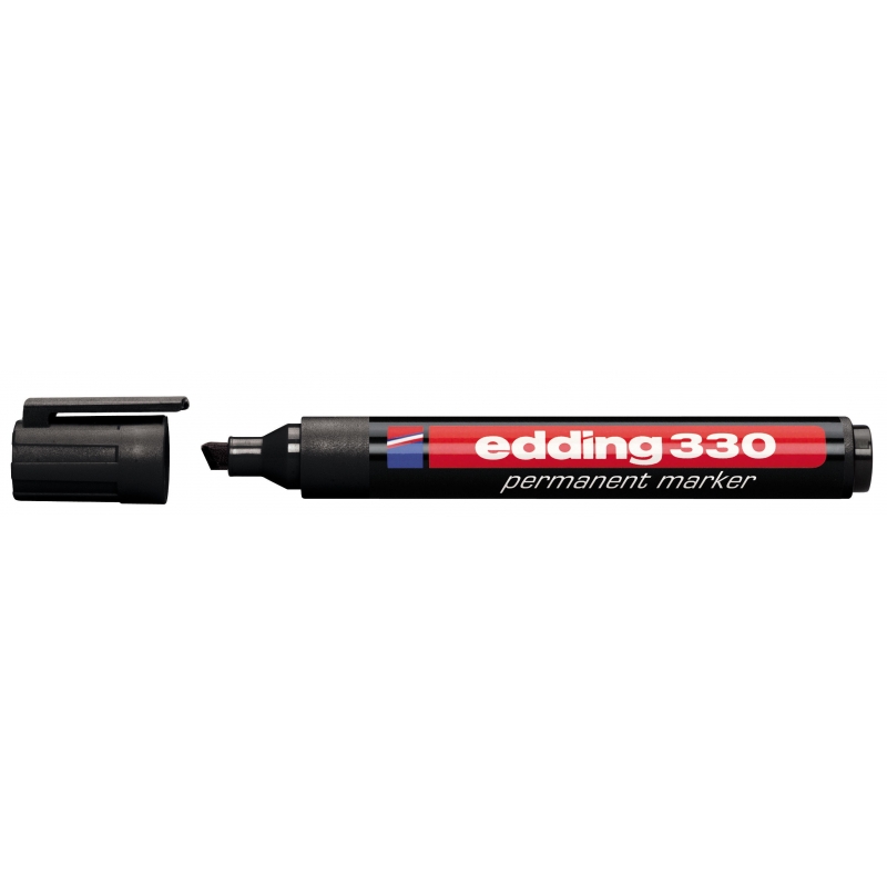 Marker permanent 330 1-5mm, kosi vrh Edding crna