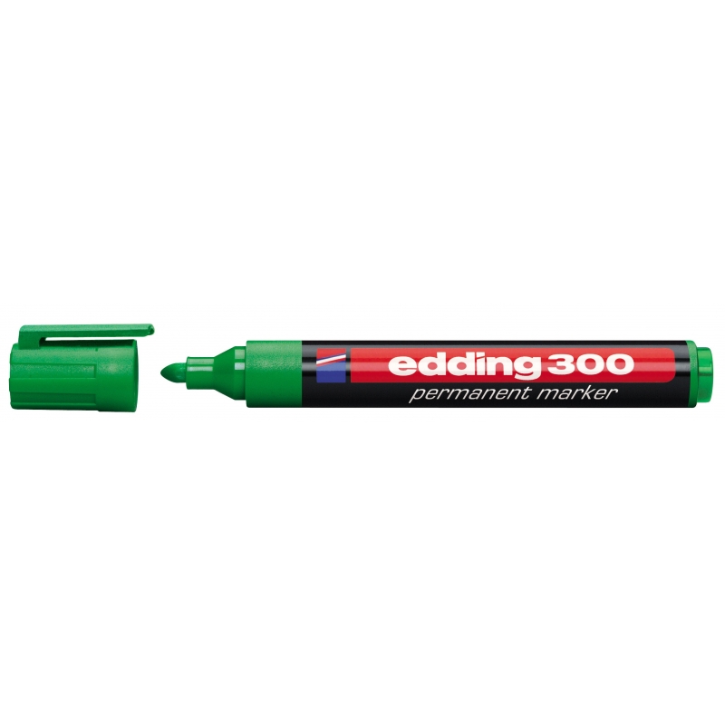 Marker permanent 300 1,5-3mm, zaobljeni Edding zelena