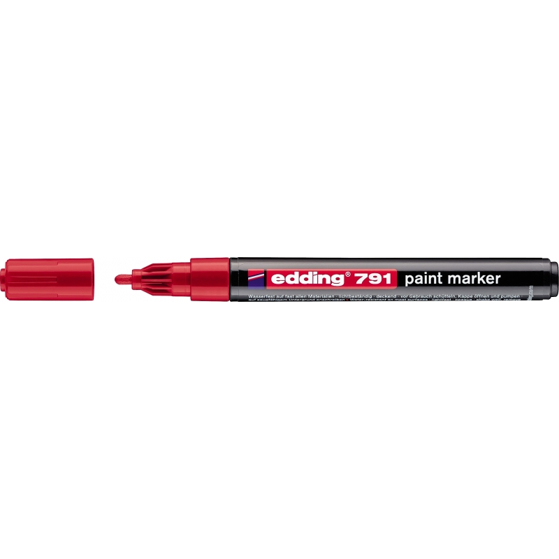 Paint marker E-791 1-2mm Edding crvena