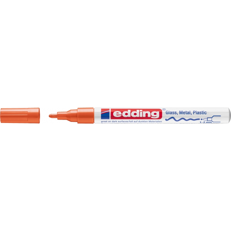 Paint marker E-751 1-2mm Edding narandžasta