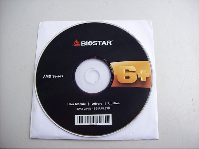 BIOSTAR AMD Series 6+ drajver DVD disk - novo