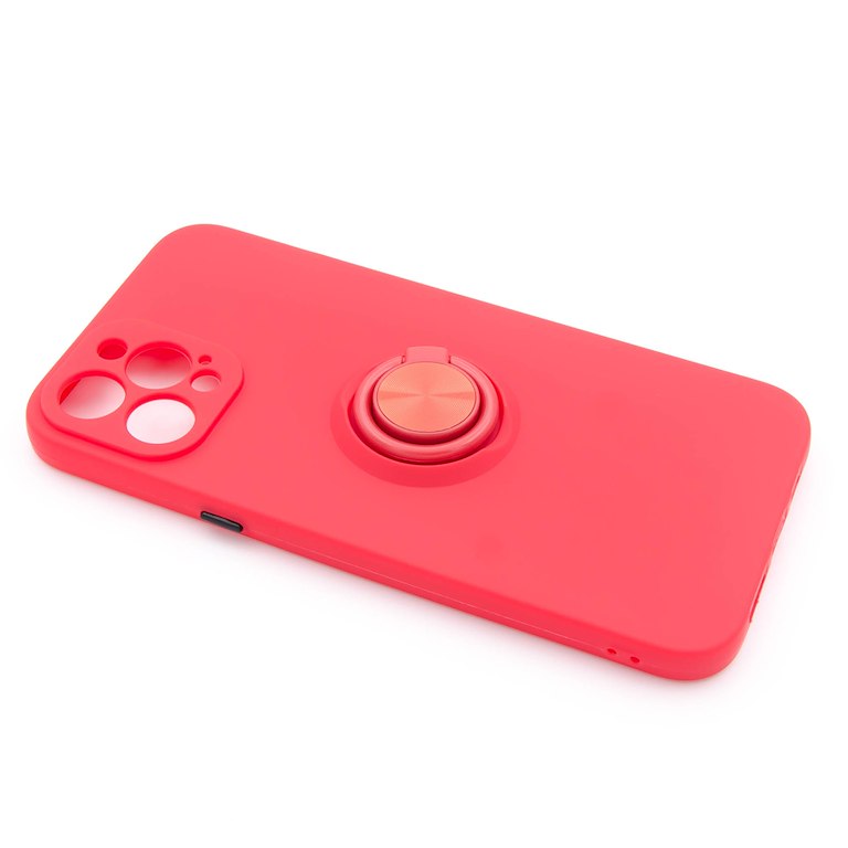 TPU MATTE RING for iPhone 12 Pro Max (6.7") crvena